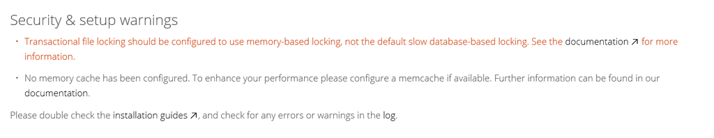 Configurating Transactional File Locking and Memcache After 10.3.1 Upgrade - Server - ownCloud ...