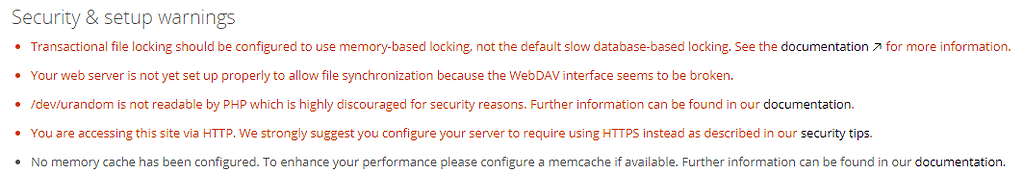 Reloading problem after fresh install - Server - ownCloud Central