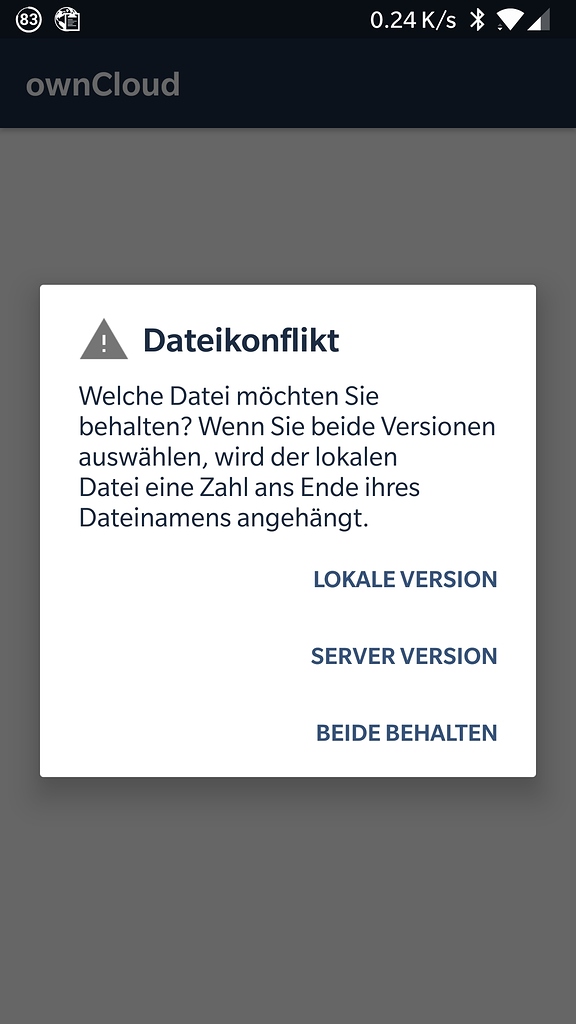 Got a strange notification today from Android client - Android - ownCloud Central