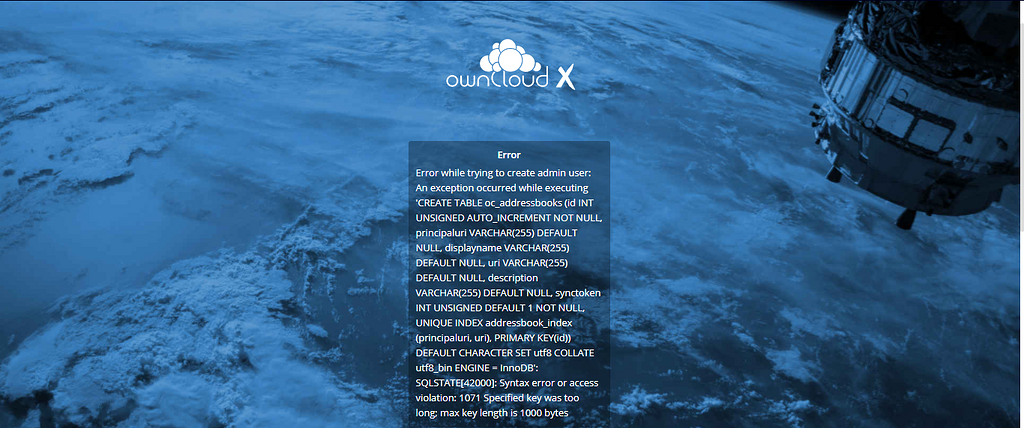 Help me Please in the admin page - Server - ownCloud Central
