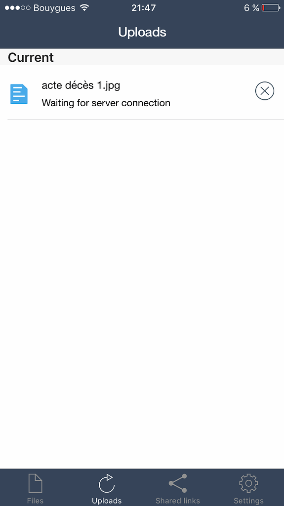Cant upload from ios app - iOS - ownCloud Central